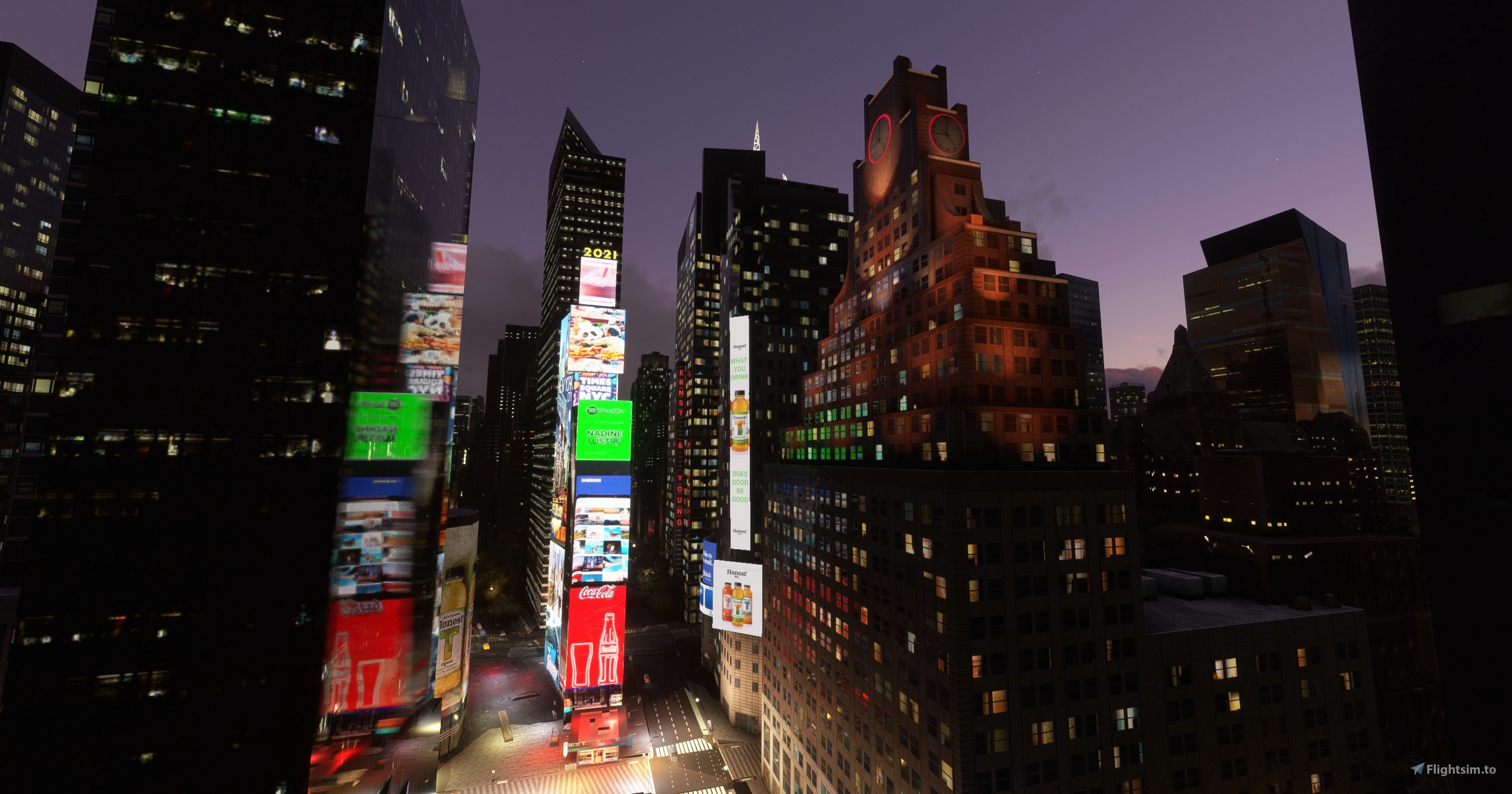 SamScene3D - New York City Times V1 for Microsoft Flight Simulator | MSFS
