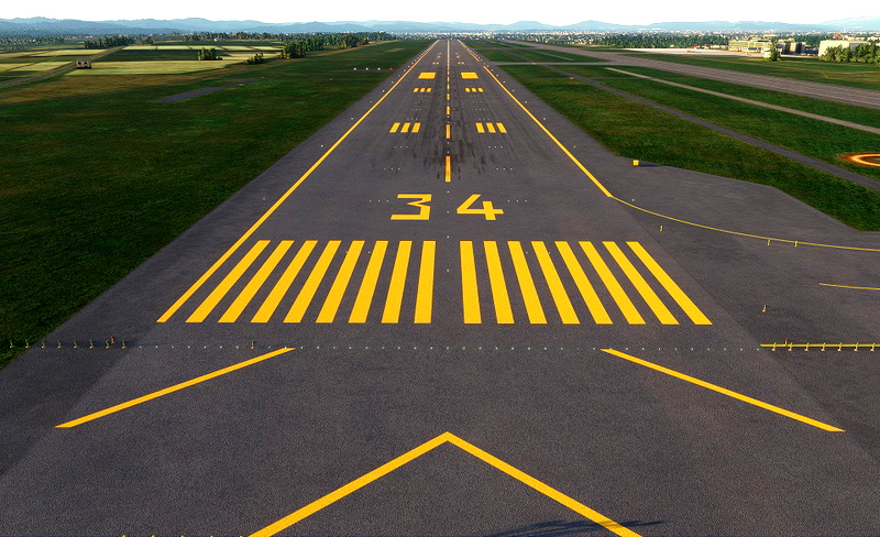 Precision Runway Marking (Asahikawa Airport(RJEC)) 对于 Microsoft Flight ...