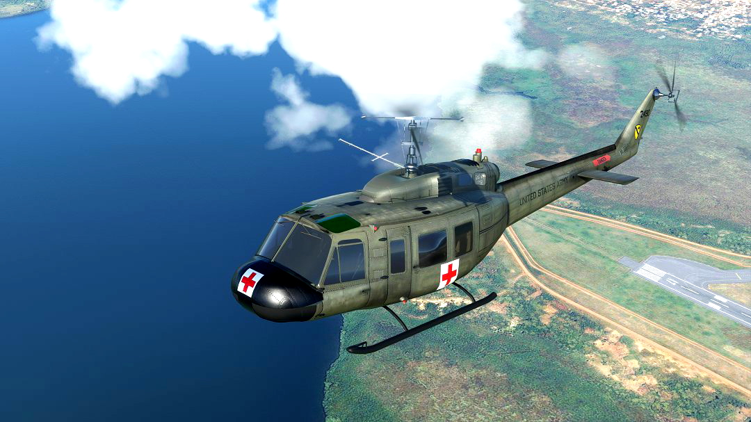 Repaint of the medic chopper in the Vietnam war for Taog44 UH-1H ...