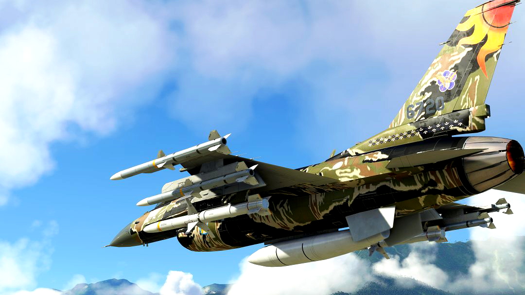 ROCAF F16 Tiger Stripe fictional livery for the SC Designs F16 ...