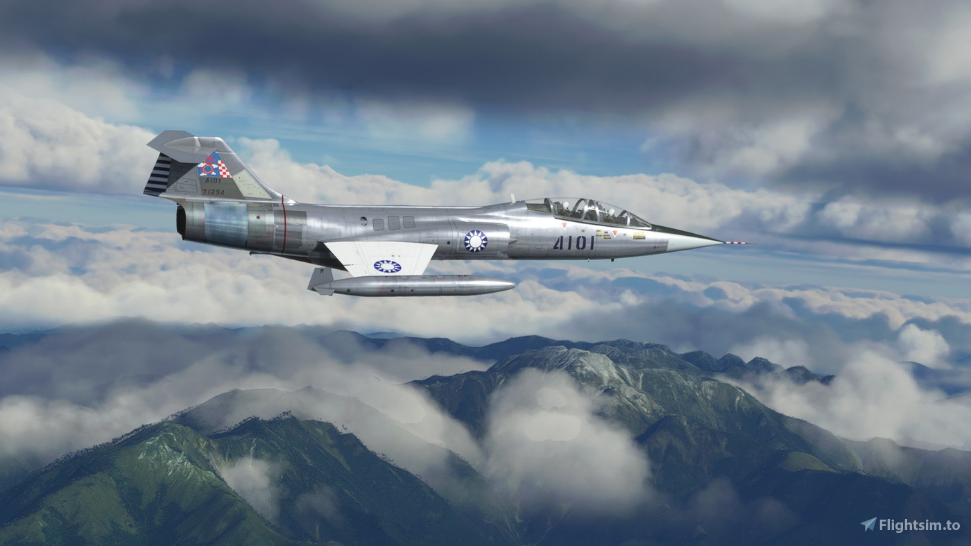 ROCAF SSW F-104B 8th TFS 4101 & 4103 for Microsoft Flight Simulator | MSFS