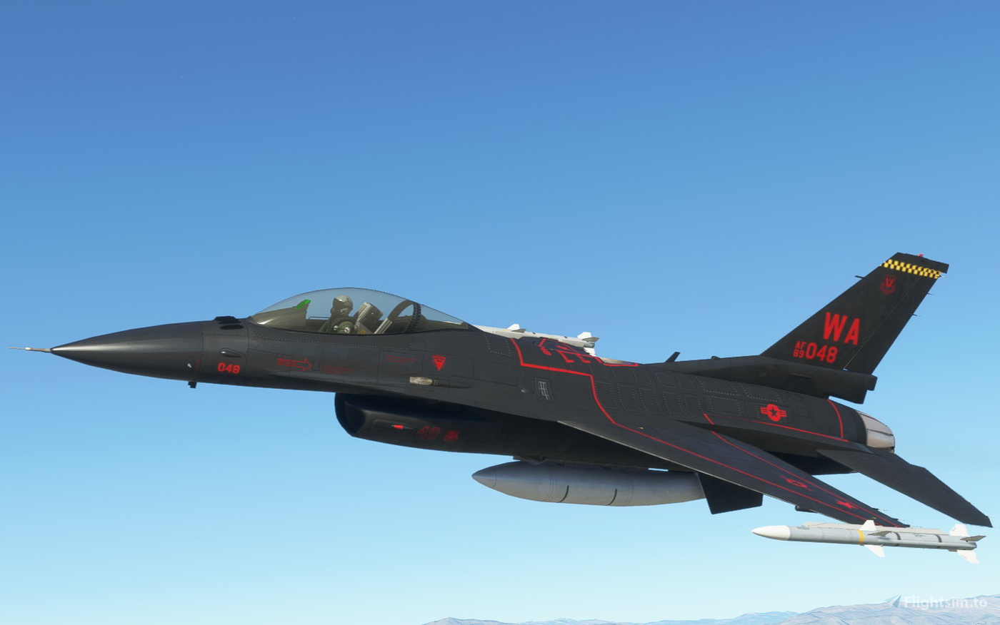 SC Desighns F-16C "Wraith" Aggressor for Microsoft Flight Simulator | MSFS