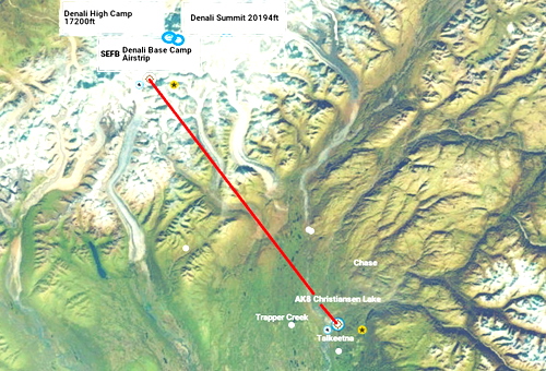 SEFB Denali Base Camp, South East Fork Base, Kahiltna Glacier, Alaska ...