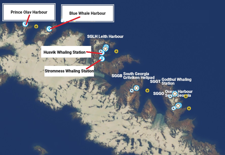 SGLH Leith Harbour, South Georgia, Southern Atlantic Ocean. for ...