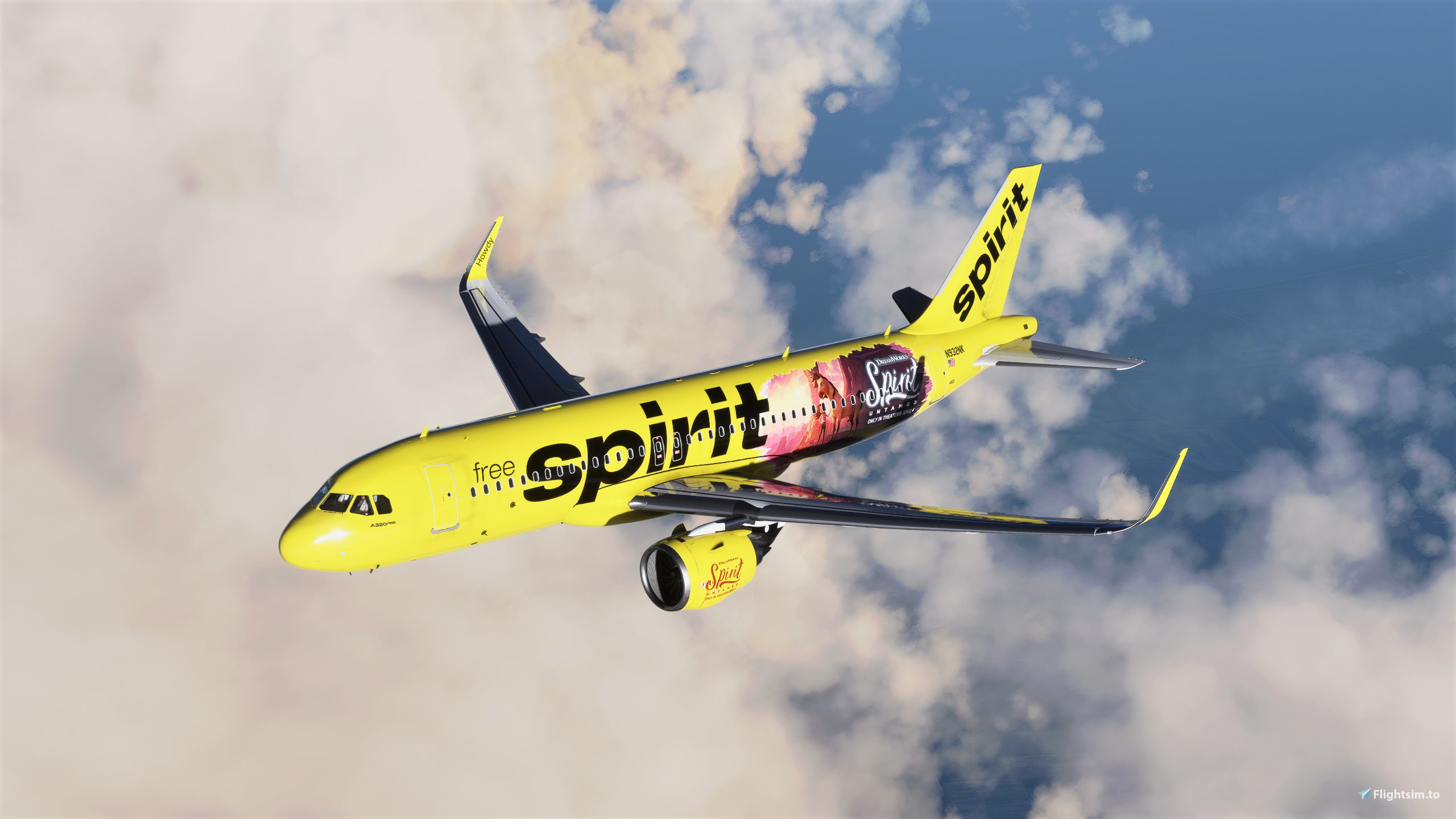 Spirit - "Spirit Untamed" [8K] - FBW A32NX - MSFS Add-on - Flightsim.to