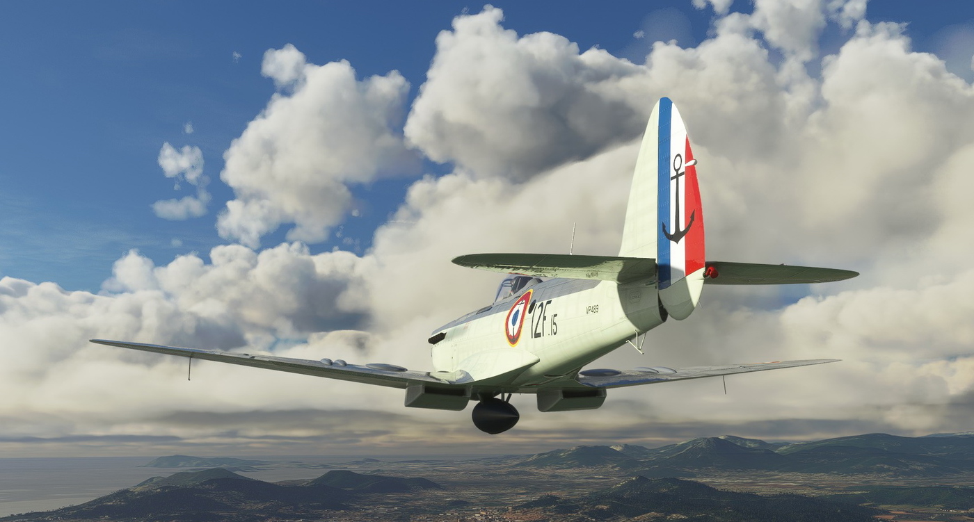 Supermarine Seafire Mk.47 French Navy 12F.15 for Microsoft Flight ...