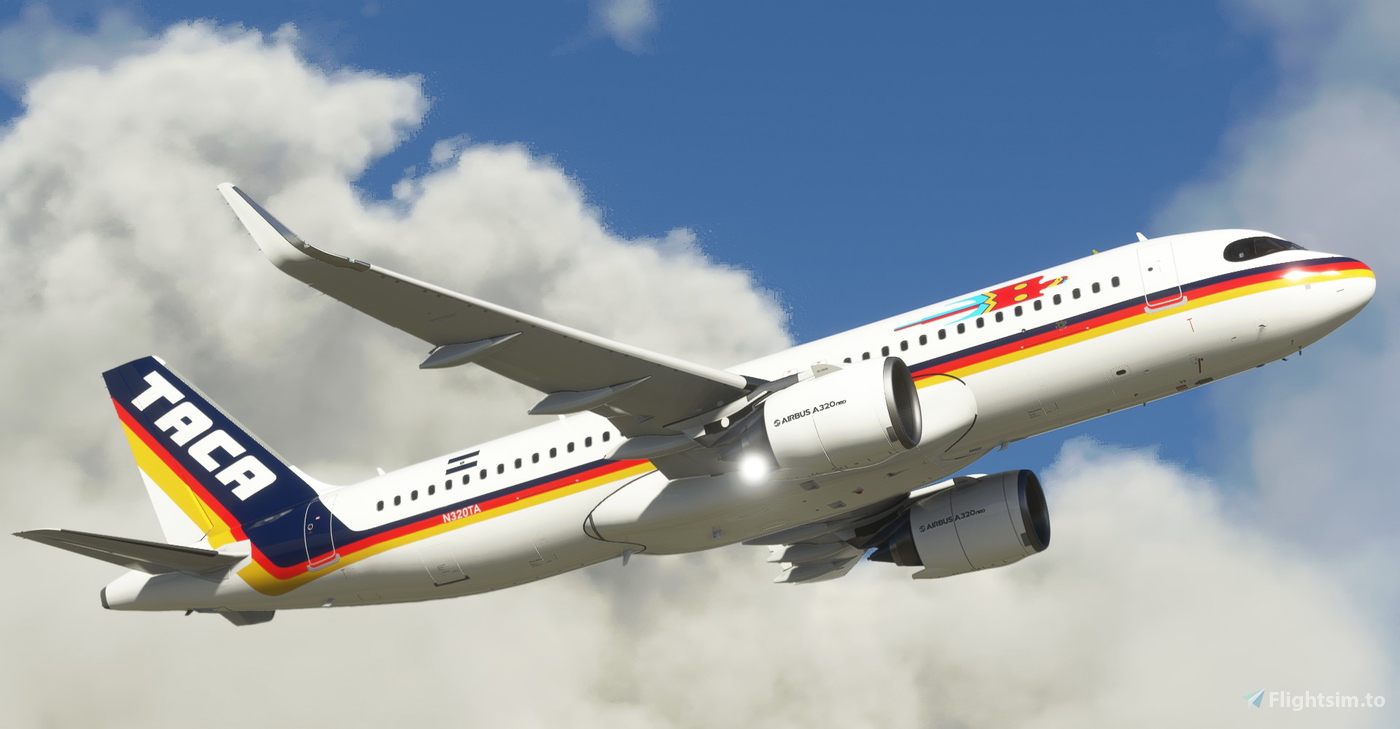 TACA "1966 livery" A320 Neo for Microsoft Flight Simulator | MSFS