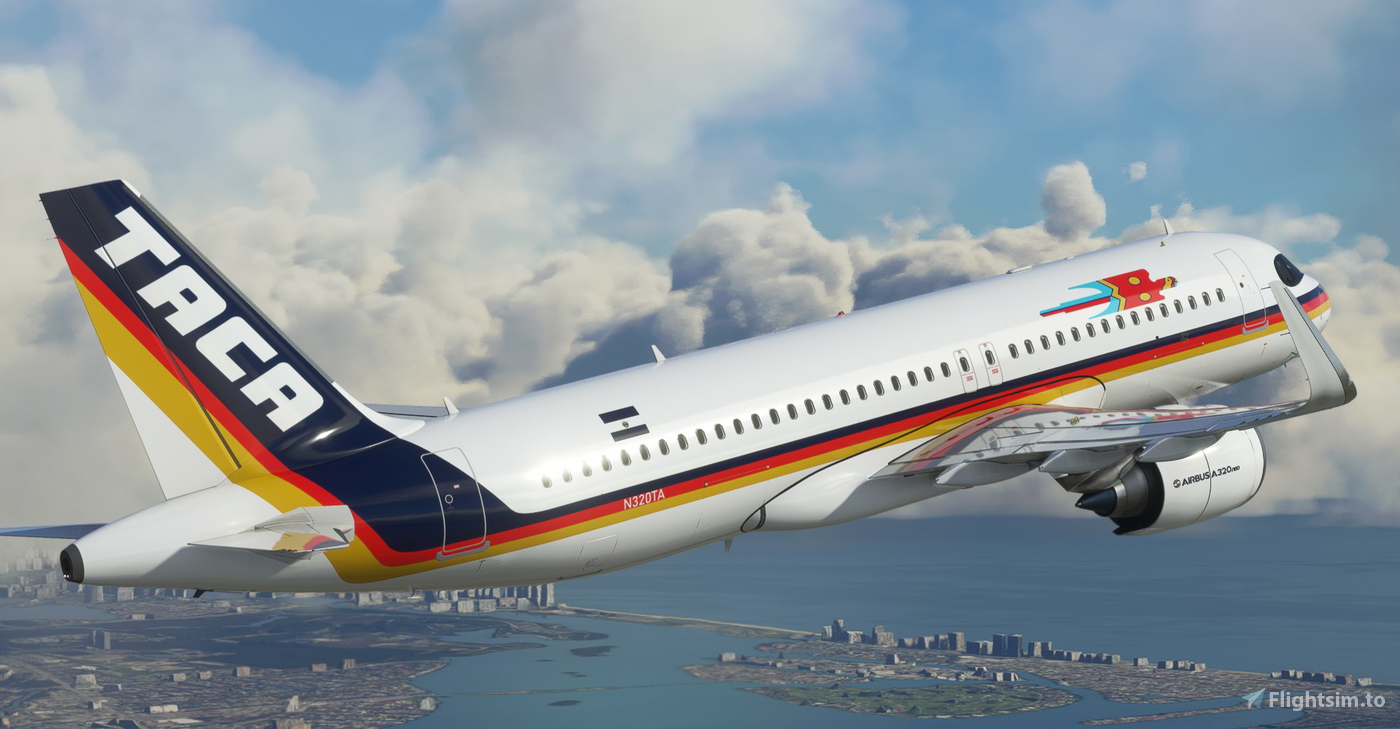 TACA "1966 livery" A320 Neo for Microsoft Flight Simulator | MSFS