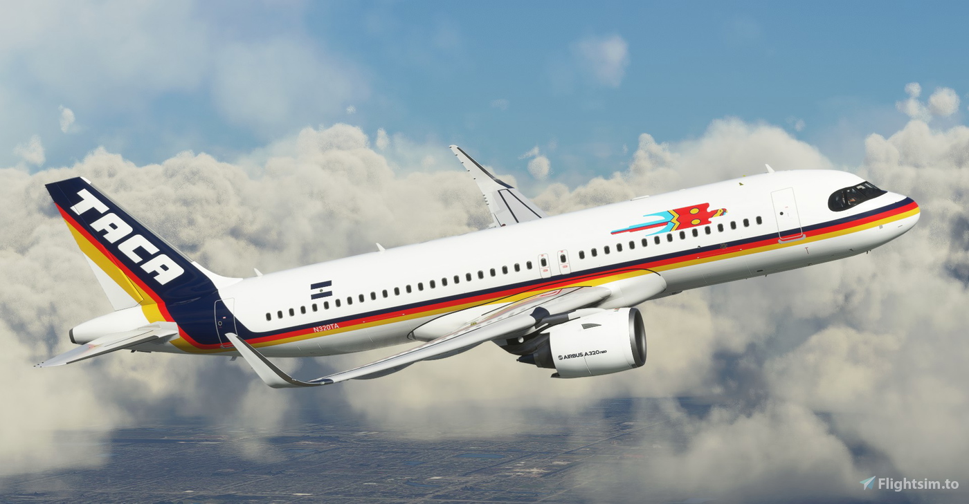 TACA "1966 livery" A320 Neo for Microsoft Flight Simulator | MSFS