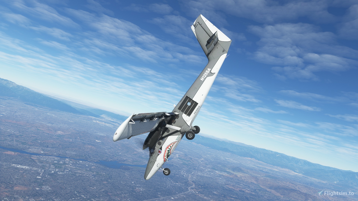 Aerosoft Twin Otter (N125SA Grey Shark) Perris SkyDiver for Microsoft ...