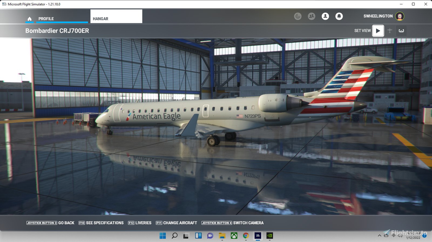 American Eagle CRJ700 N723PS PSA for Microsoft Flight Simulator | MSFS