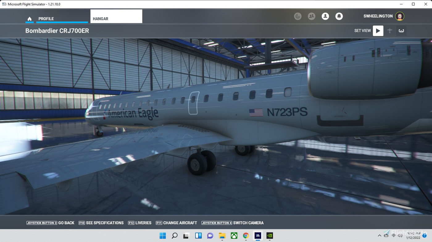 American Eagle CRJ700 N723PS PSA for Microsoft Flight Simulator | MSFS