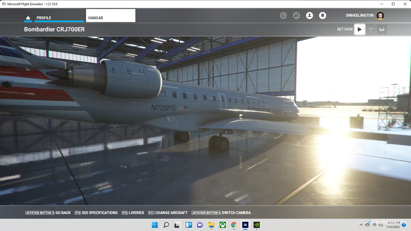 American Eagle CRJ700 N723PS PSA for Microsoft Flight Simulator | MSFS