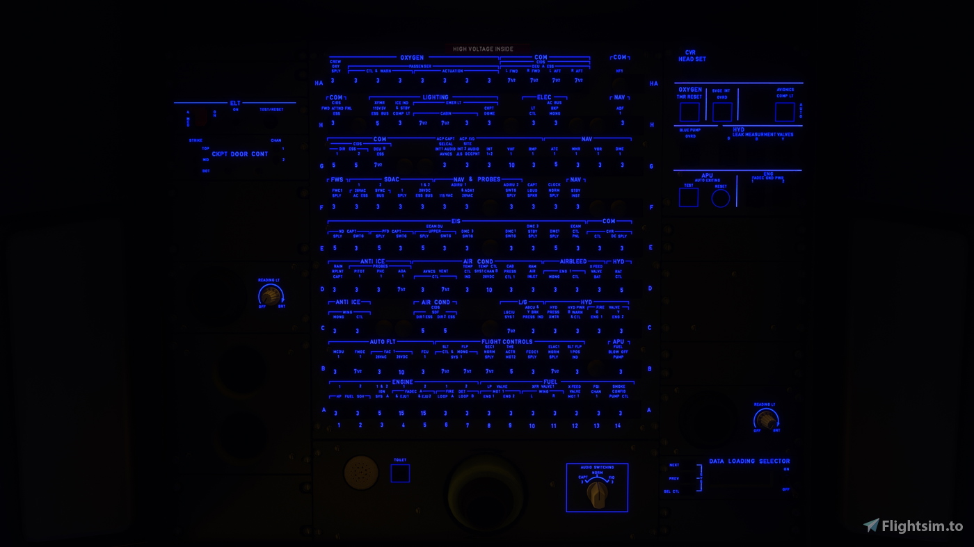 Blue Cockpit lights and Lightblue LCD for FBW A32NX for Microsoft ...
