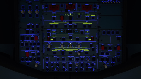 Blue Cockpit lights and White LCD for FBW A32NX for Microsoft Flight ...