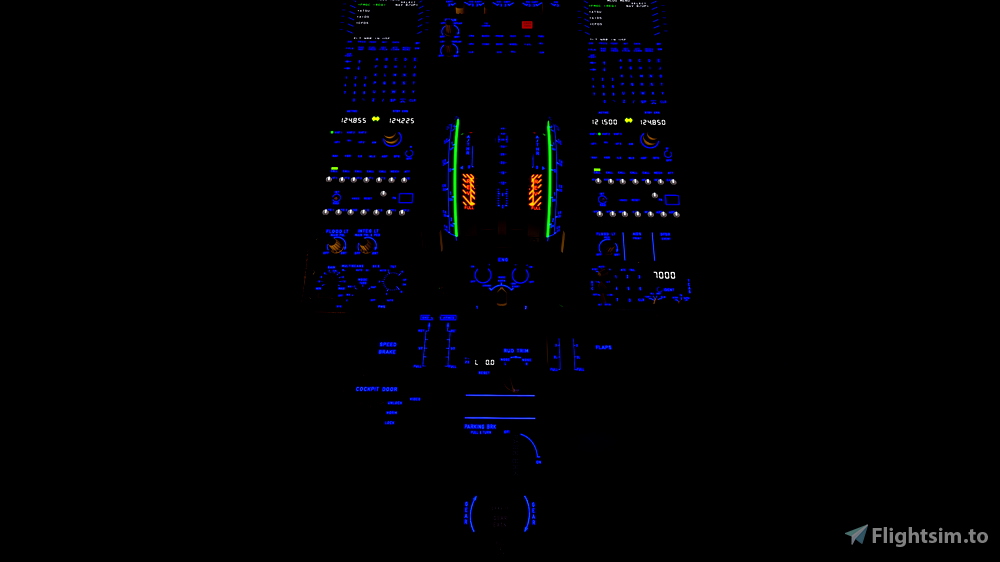 Blue Cockpit lights and White LCD for FBW A32NX for Microsoft Flight ...