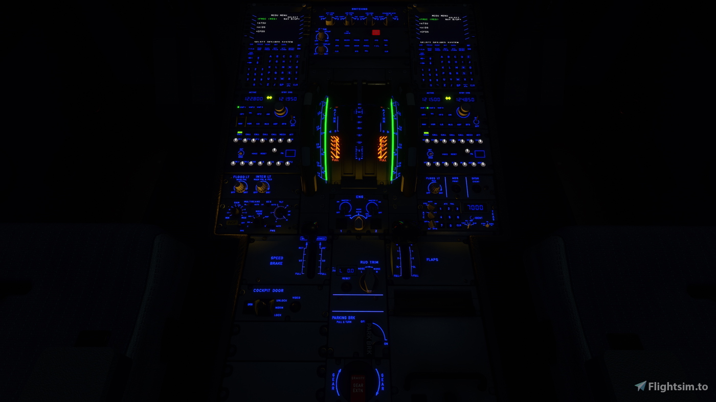 Blue Cockpit lights and Blue LCD for FBW A32NX for Microsoft Flight ...