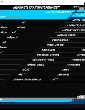 Cessna Citation CJ4 - Ingame Checklist » Microsoft Flight Simulator