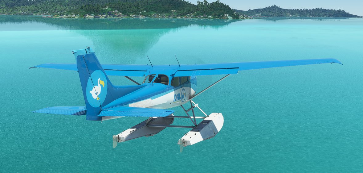 DAL C172 Skyhawk (FLOATS ONLY) Livery for Microsoft Flight Simulator | MSFS