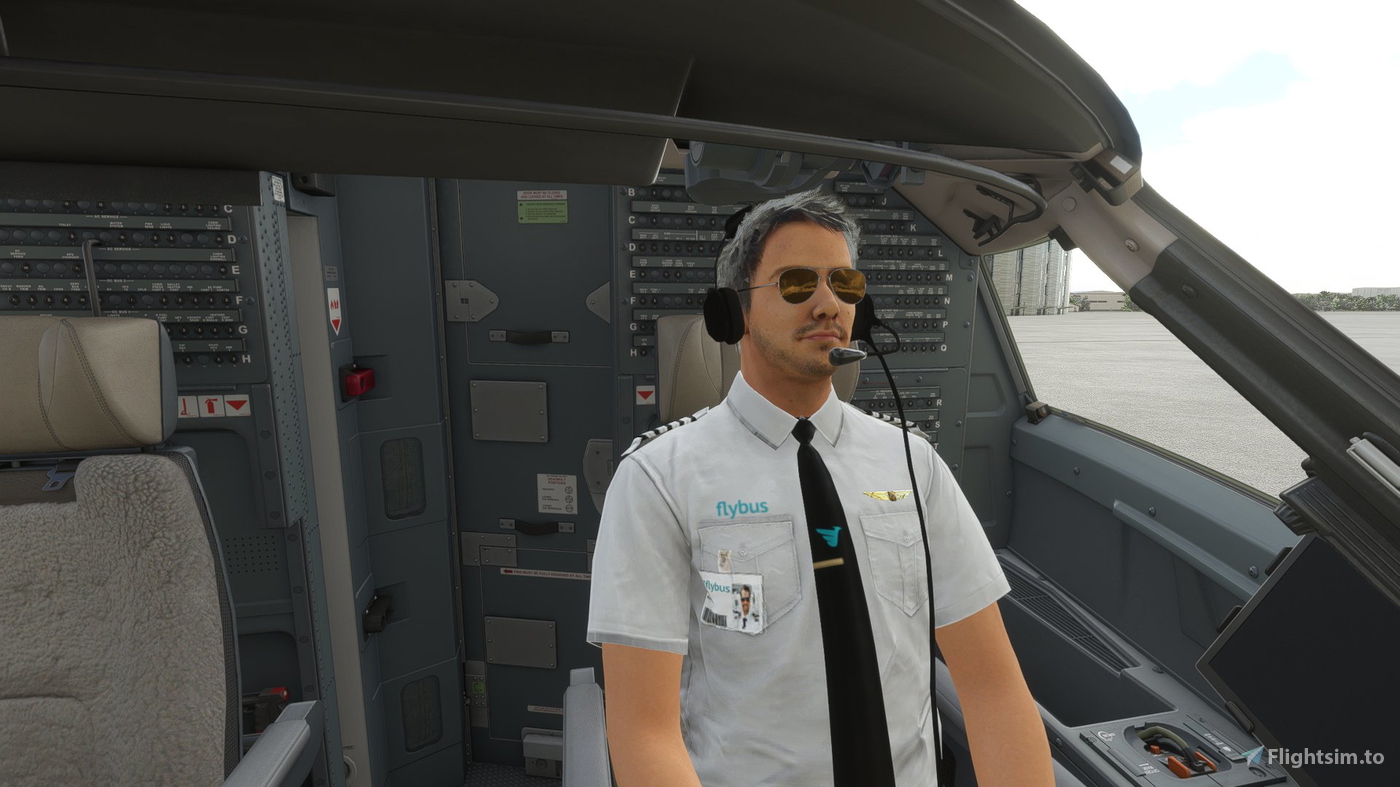 Flybus VA Pilot Shirt for Microsoft Flight Simulator | MSFS