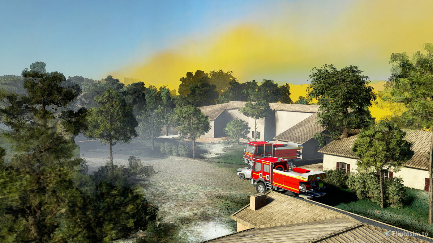 forest fires in the south of france for Microsoft Flight Simulator | MSFS
