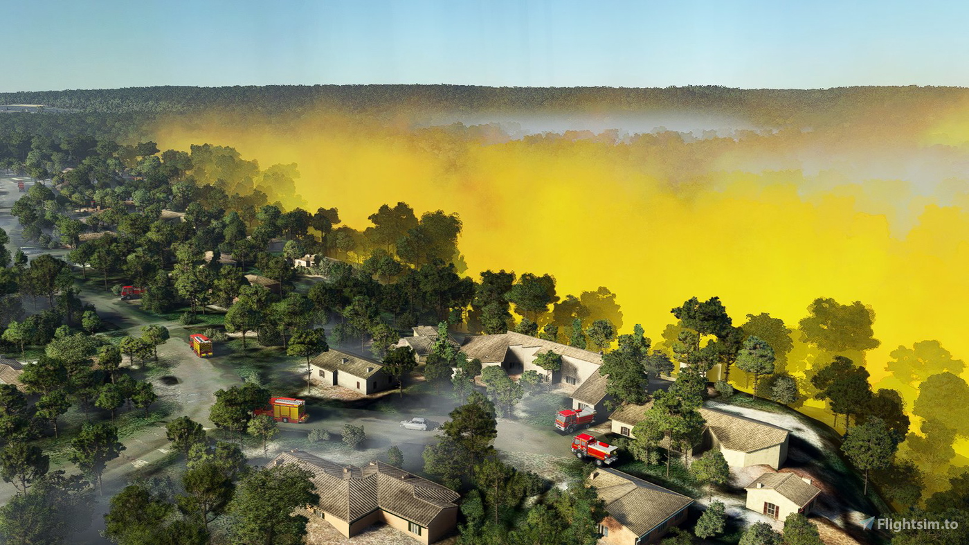 forest fires in the south of france for Microsoft Flight Simulator | MSFS