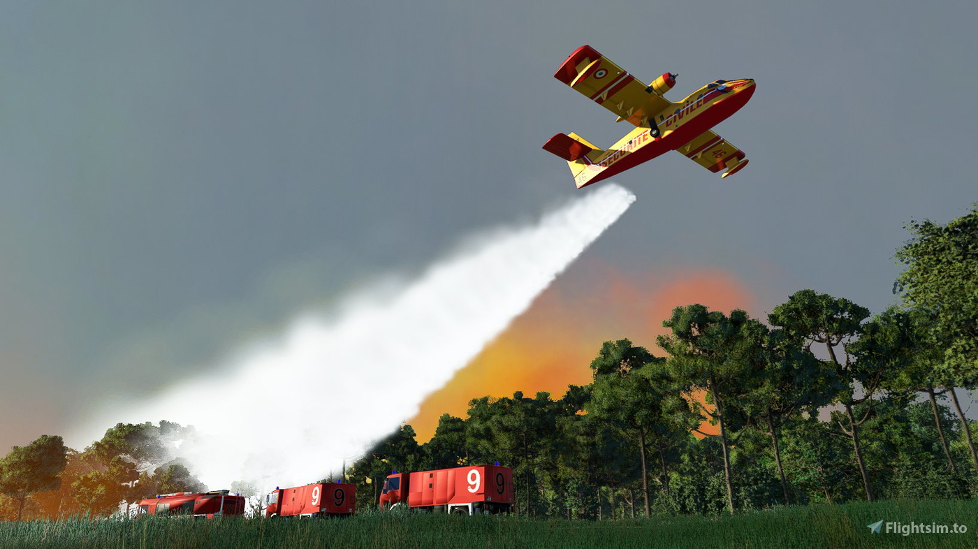 forest fires in the south of france for Microsoft Flight Simulator | MSFS