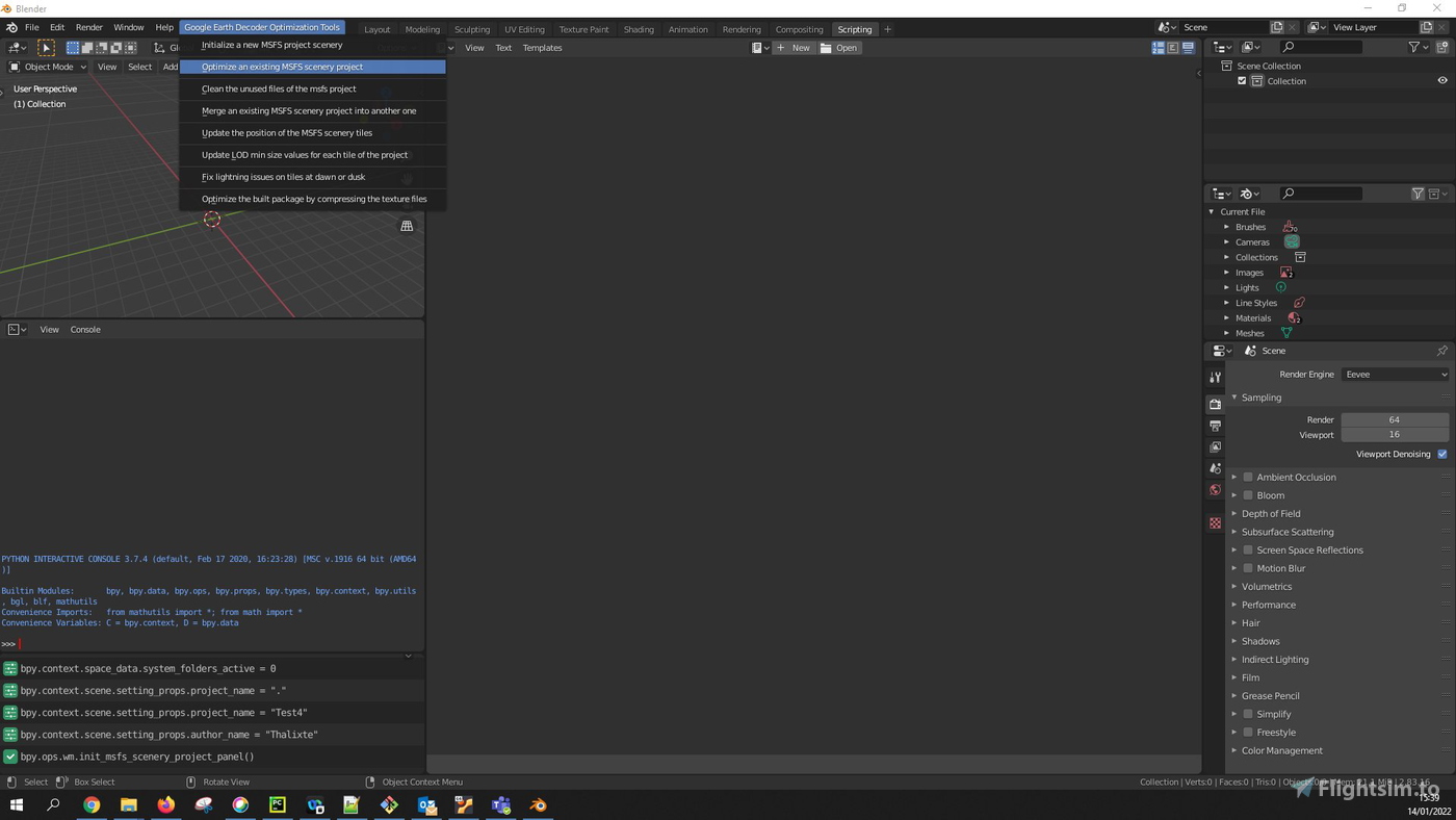 Google Earth Decoder Optimization Tools (GEDOT) - Blender Addon for Microsoft Flight Simulator ...
