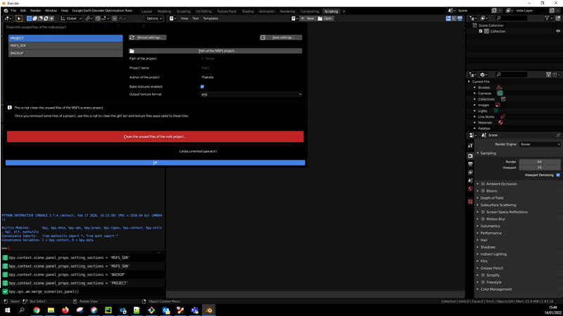Google Earth Decoder Optimization Tools (GEDOT) - Blender Addon for Microsoft Flight Simulator ...