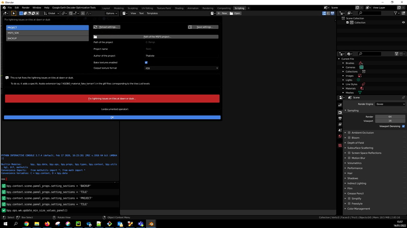 Google Earth Decoder Optimization Tools (GEDOT) - Blender Addon for Microsoft Flight Simulator ...