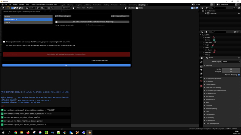 Google Earth Decoder Optimization Tools (GEDOT) - Blender Addon for Microsoft Flight Simulator ...
