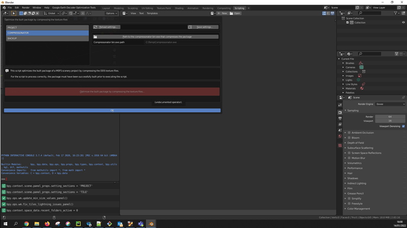 Google Earth Decoder Optimization Tools (GEDOT) - Blender Addon for Microsoft Flight Simulator ...