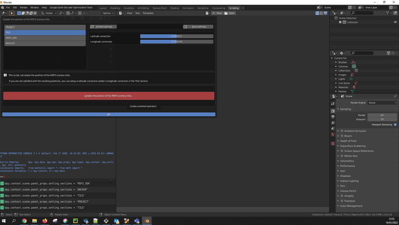 Google Earth Decoder Optimization Tools (GEDOT) - Blender Addon for Microsoft Flight Simulator ...