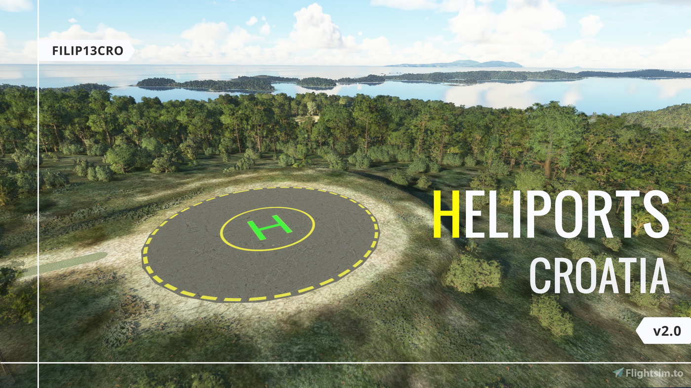 Helipads Croatia for Microsoft Flight Simulator | MSFS