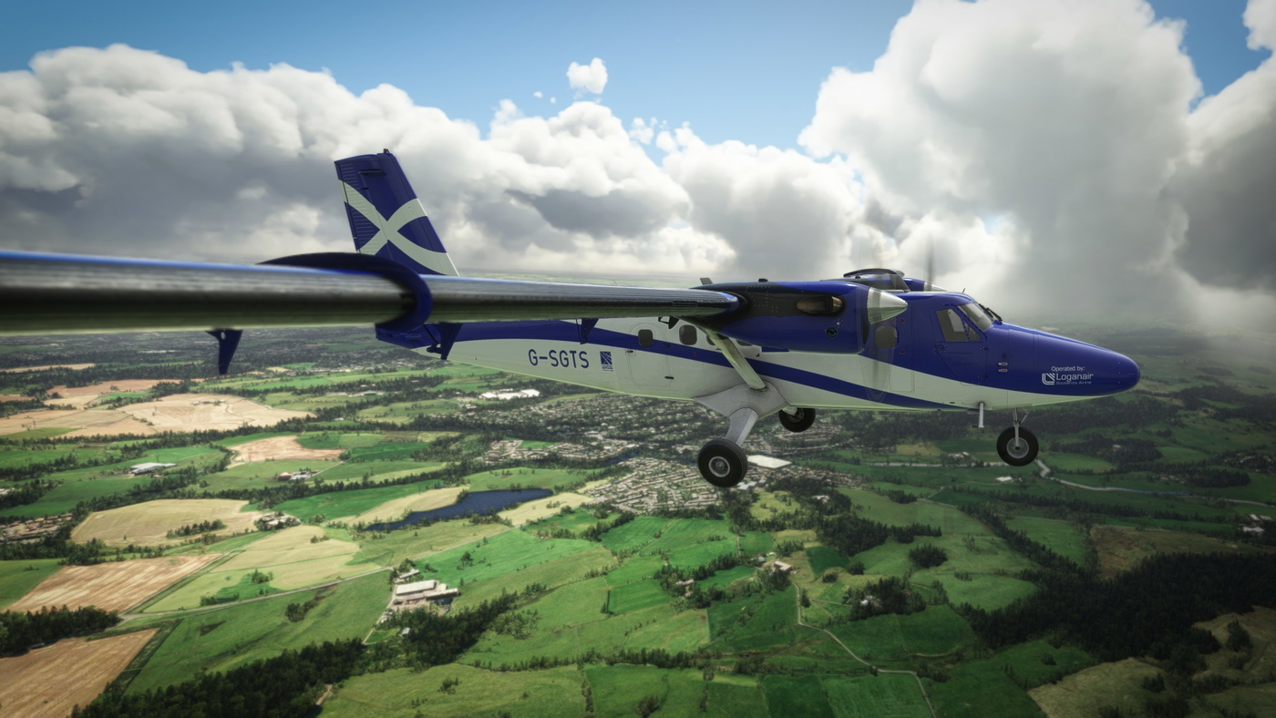 Loganair Blue G-SGTS - Aerosoft DHC-6 Twin Otter 对于 Microsoft Flight ...