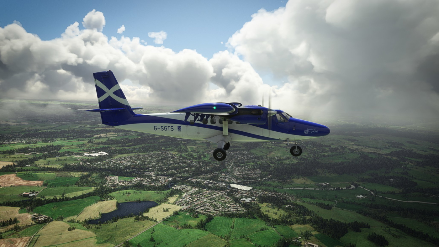Loganair Blue G-SGTS - Aerosoft DHC-6 Twin Otter 对于 Microsoft Flight ...
