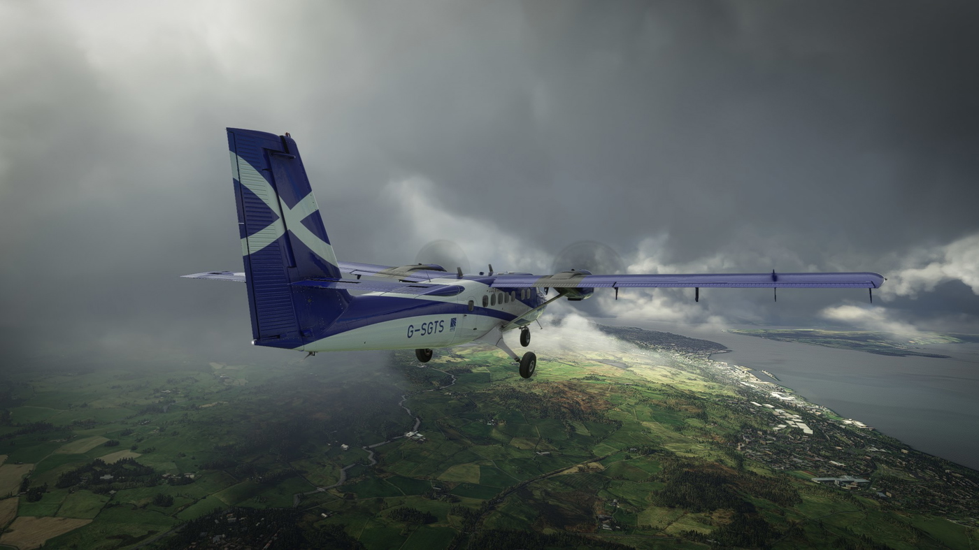 Loganair Blue G-SGTS - Aerosoft DHC-6 Twin Otter 对于 Microsoft Flight ...