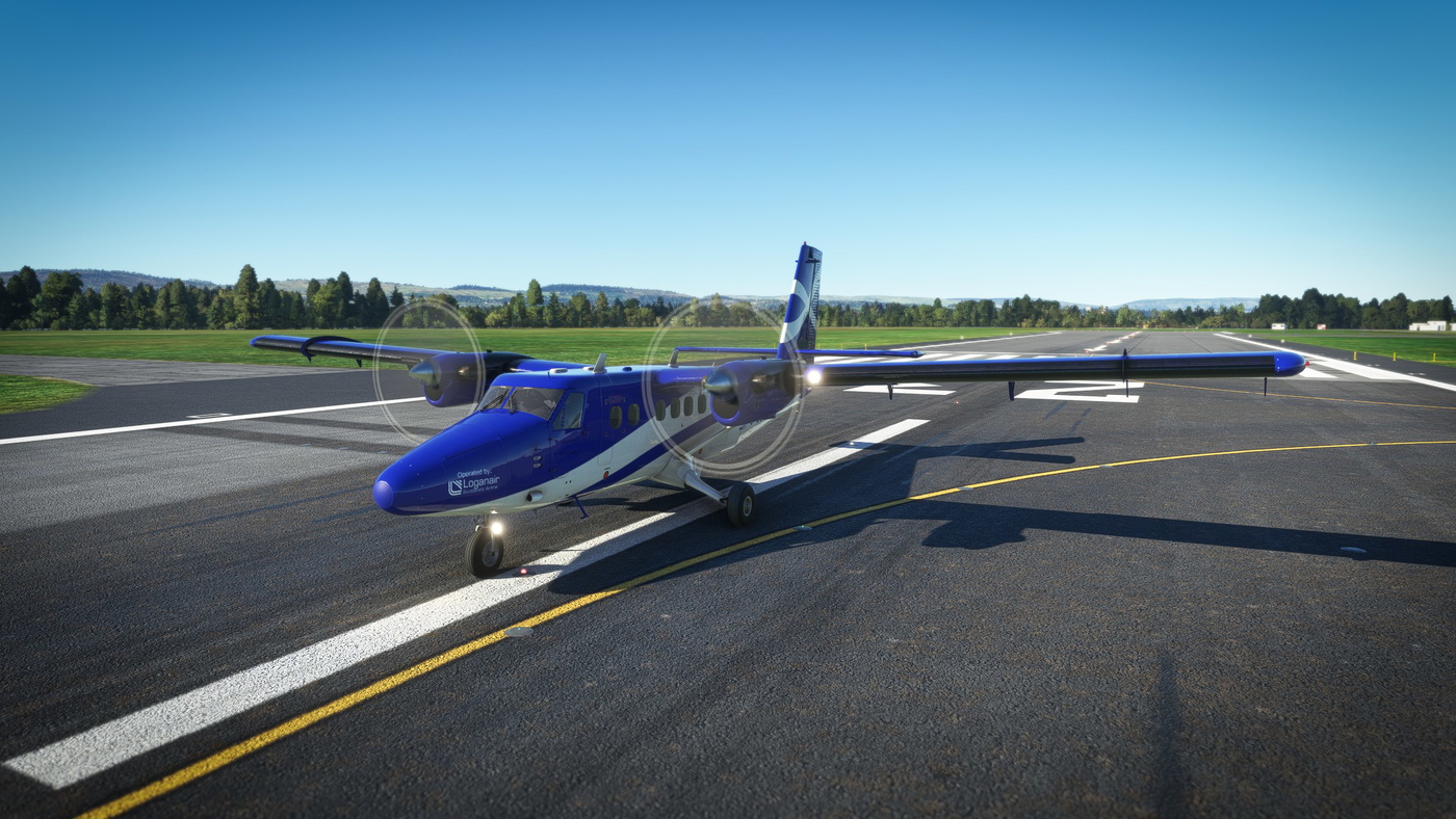 Loganair Blue G-SGTS - Aerosoft DHC-6 Twin Otter 对于 Microsoft Flight ...