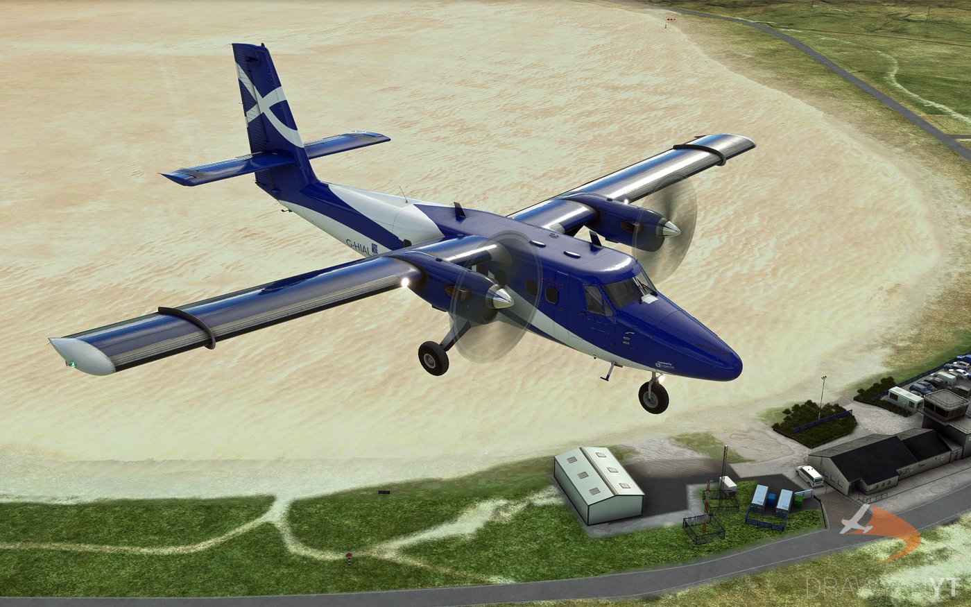 Loganair DHC-6-300 Twin Otter Livery for Microsoft Flight Simulator | MSFS