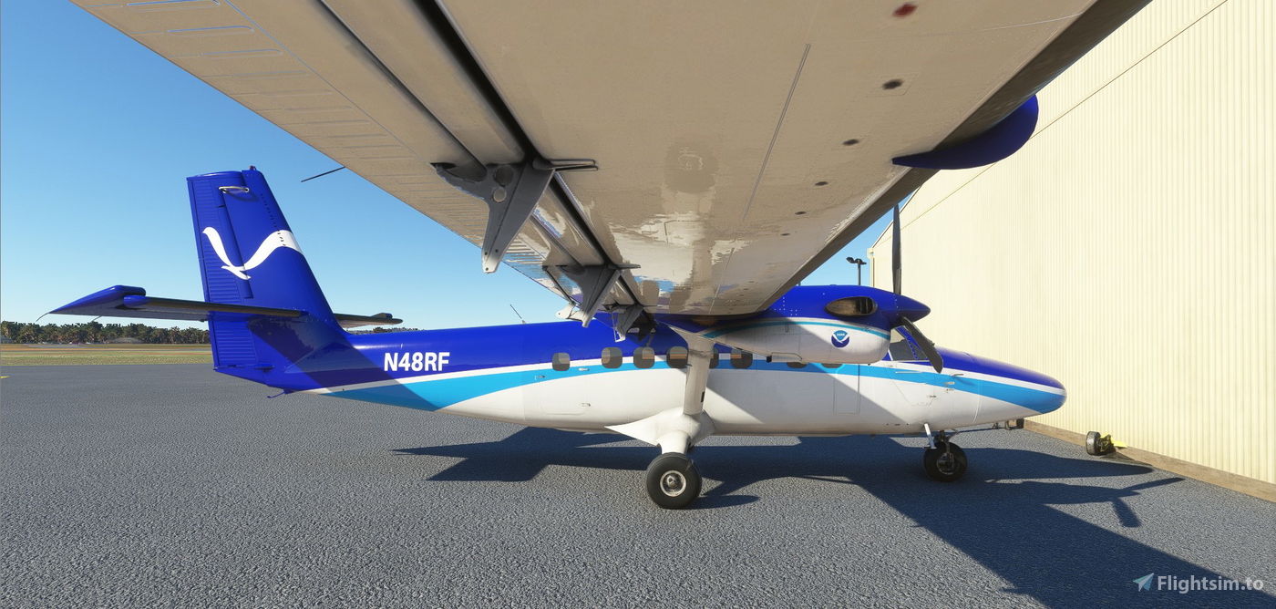 NOAA N48RF livery for the Aerosoft DHC-6 Twin Otter Wheels Cargo ...