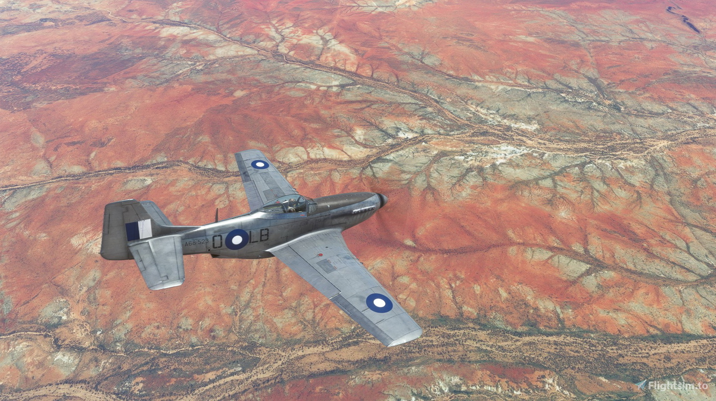 North American P-51D RAAF 84 Sqn A68-523 LB-O for Microsoft Flight ...