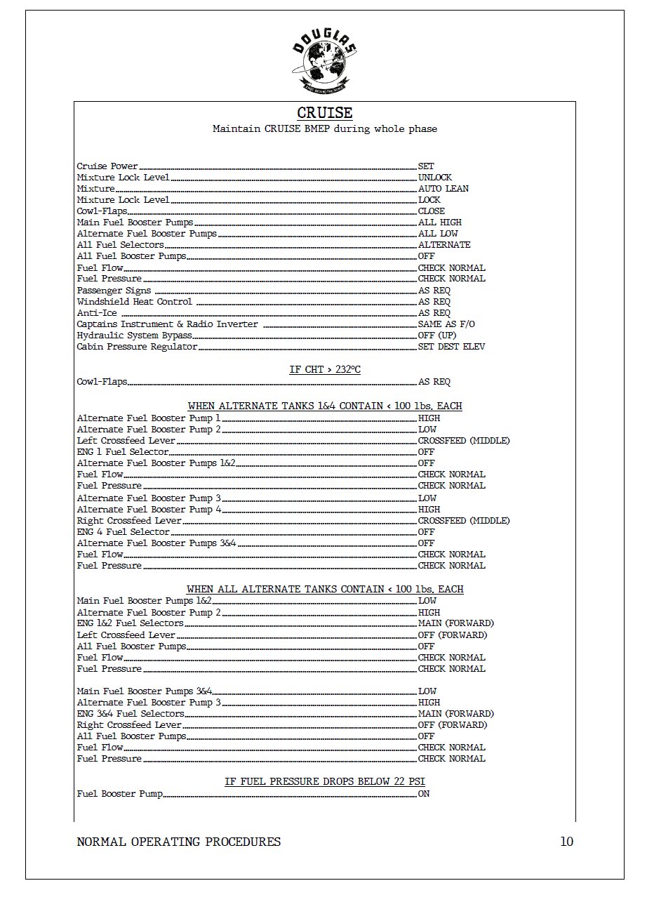 PMDG DC-6 Normal and Emergency Procedures für Microsoft Flight ...