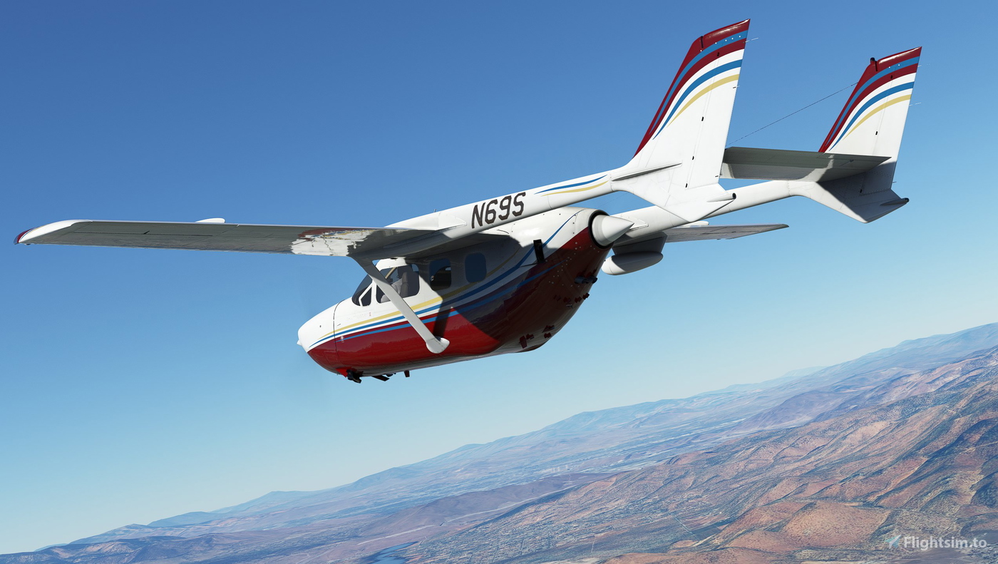 Red Swoop Livery for Carenado C337 Skymaster for Microsoft Flight ...