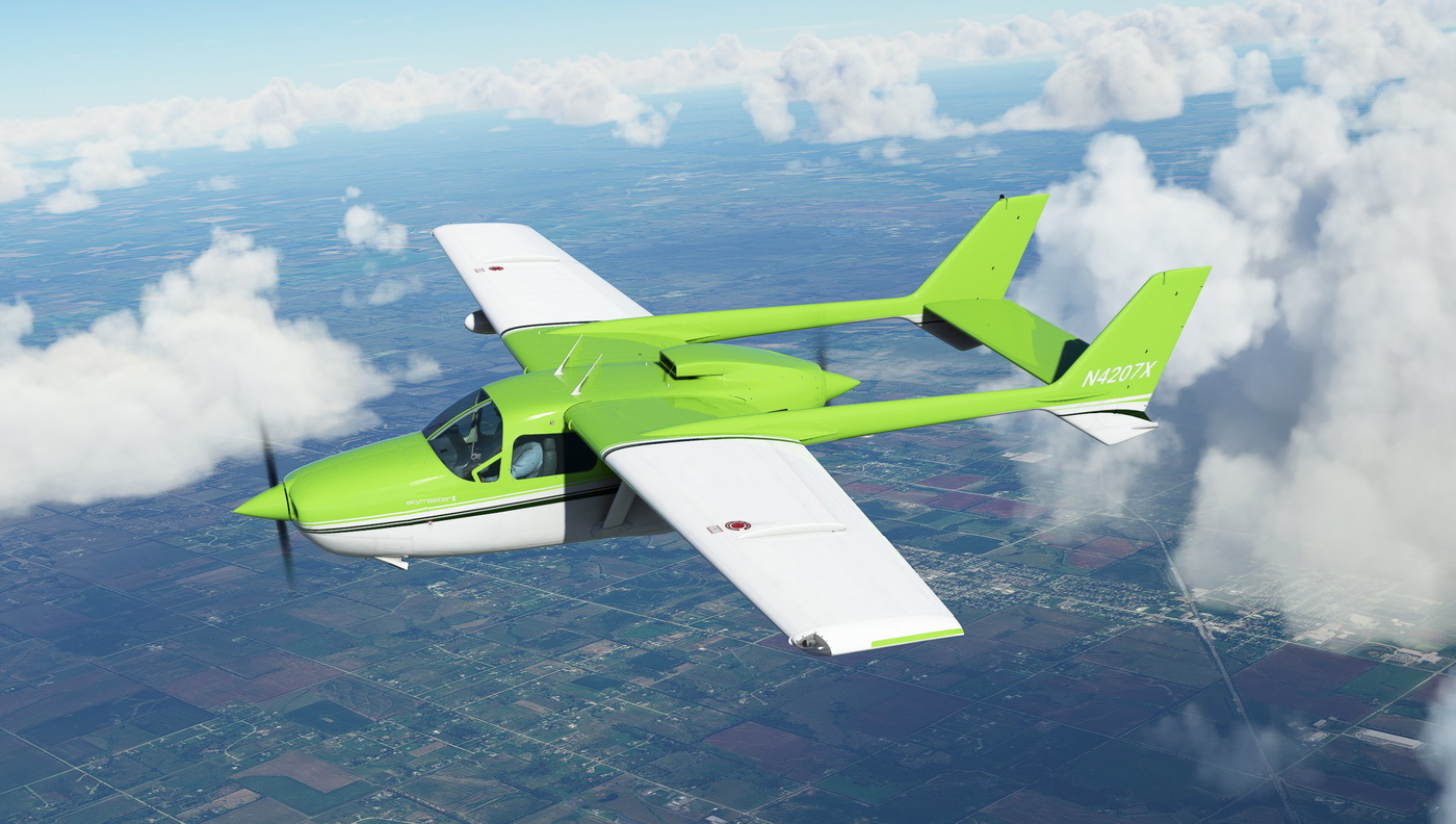 Retro Green Livery for Carenado C337 Skymaster for Microsoft Flight ...