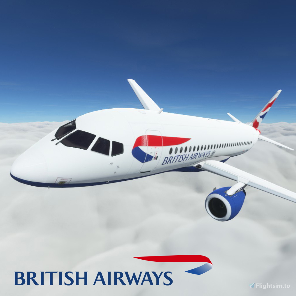 SSJ100 BA Fictional (G-HSSJ) for Microsoft Flight Simulator | MSFS