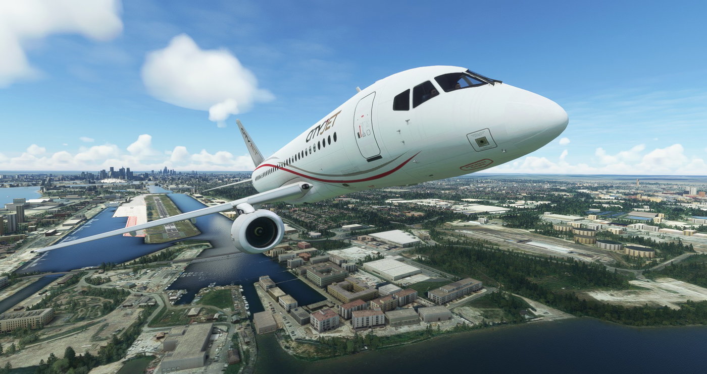 SSJ100 CityJet (EI-FWA) 对于 Microsoft Flight Simulator | MSFS