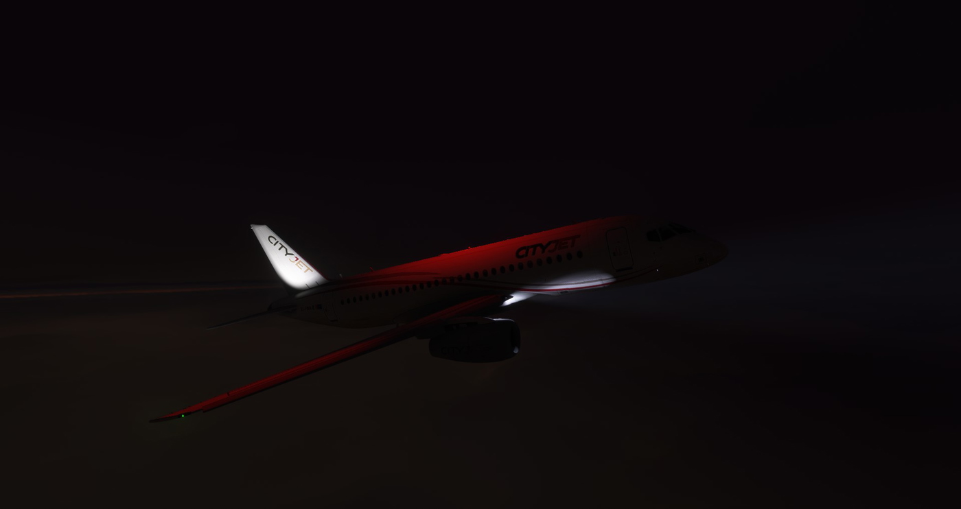 SSJ100 CityJet (EI-FWA) pour Microsoft Flight Simulator | MSFS