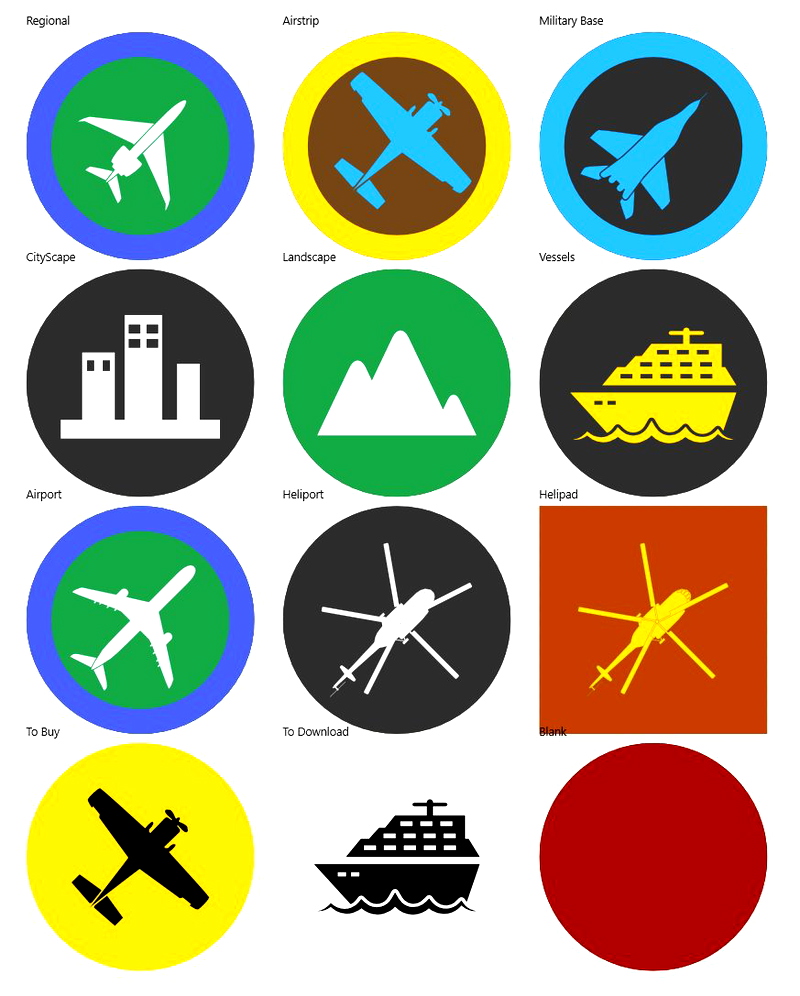 Tygerr's Map Icon Collection for Microsoft Flight Simulator | MSFS