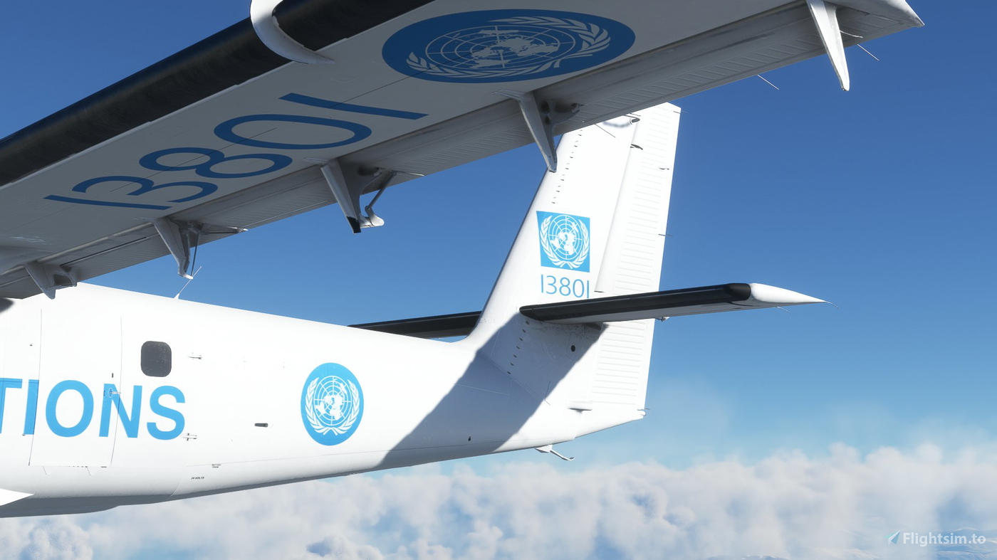 United Nations 13801 Twin Otter DHC-6-100 Pax - 8K for Microsoft Flight ...