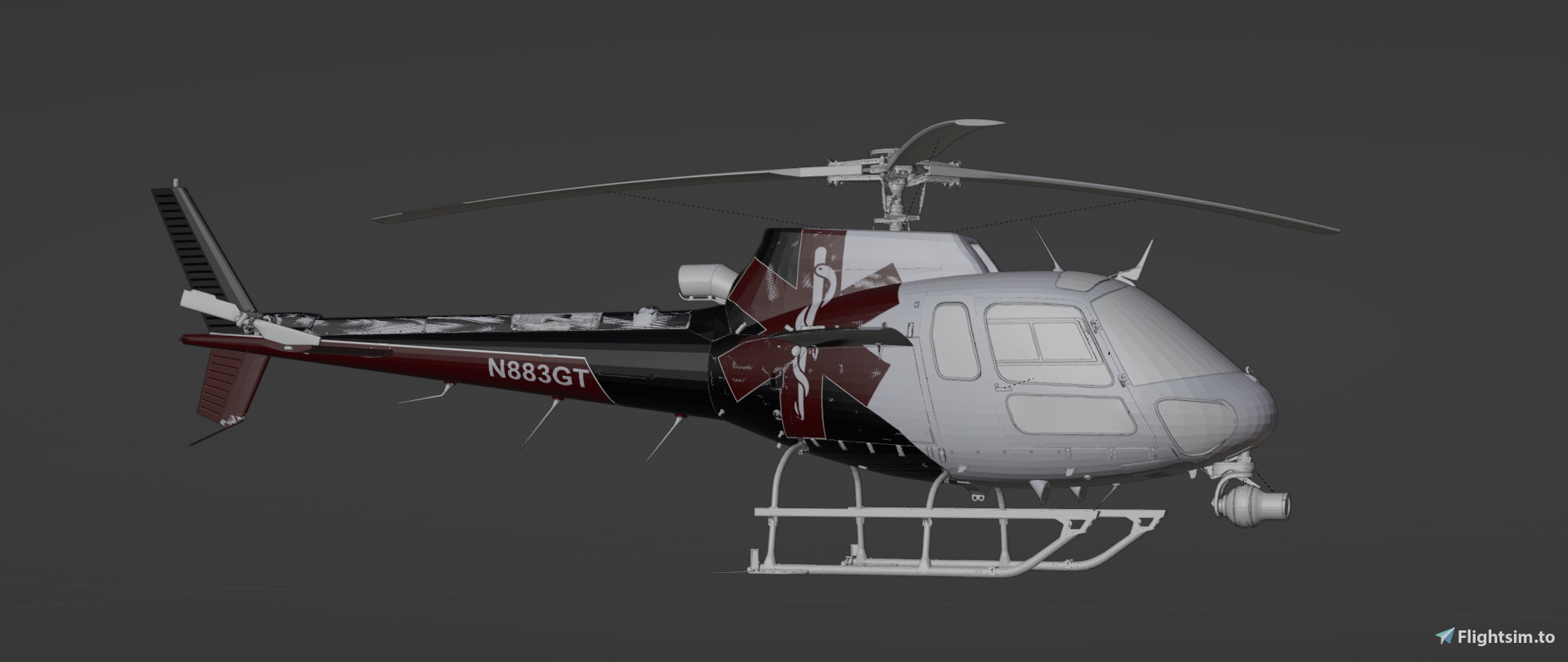 (8K) RSP H125 N883GT Normal & HEMS interior Heli Rescue Guardian Flight ...